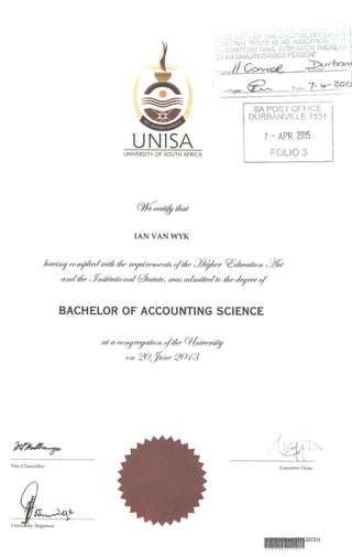 Certified Unisa | PDF