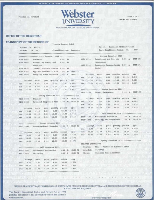 Webster Transcript | DOCX