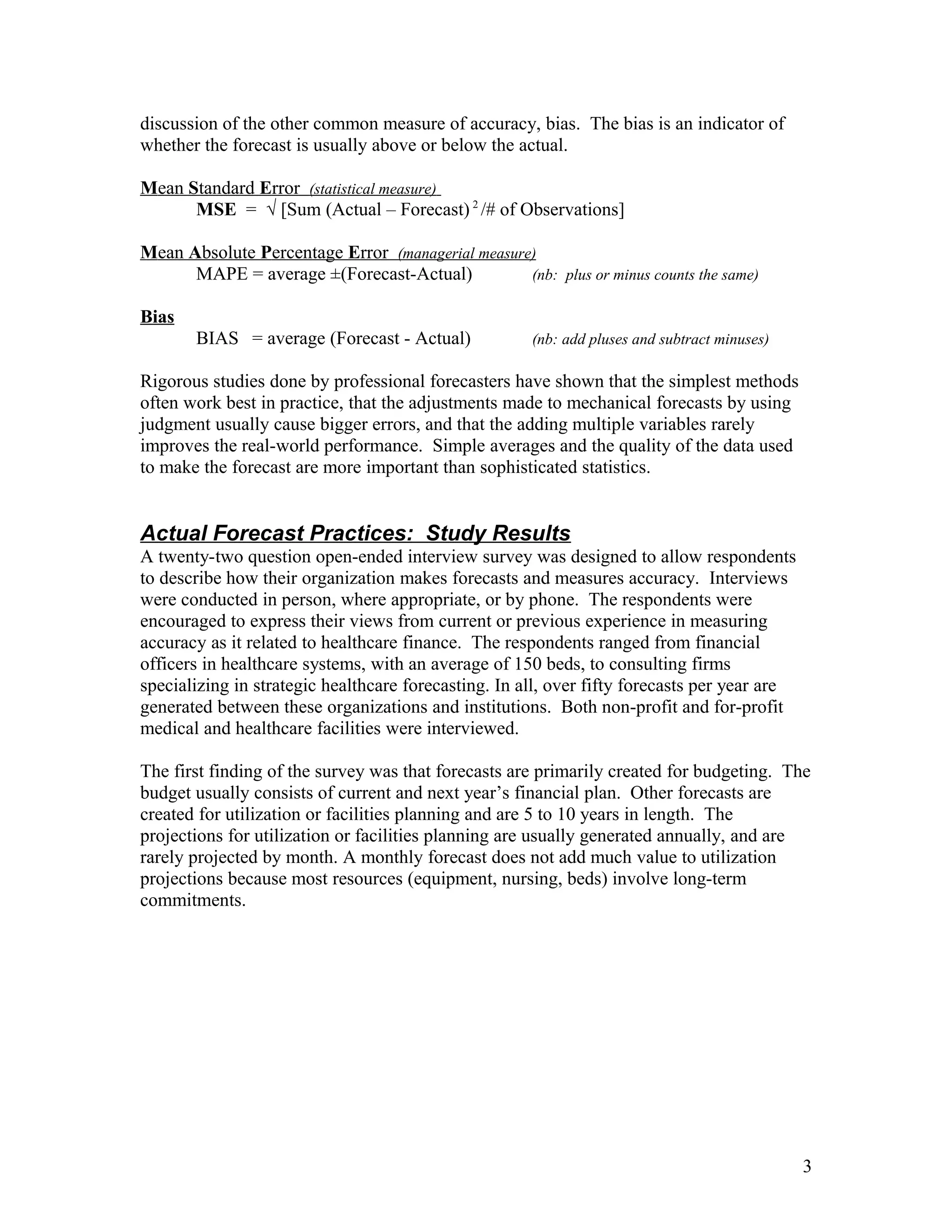 Forecasting Accuracy Pdf