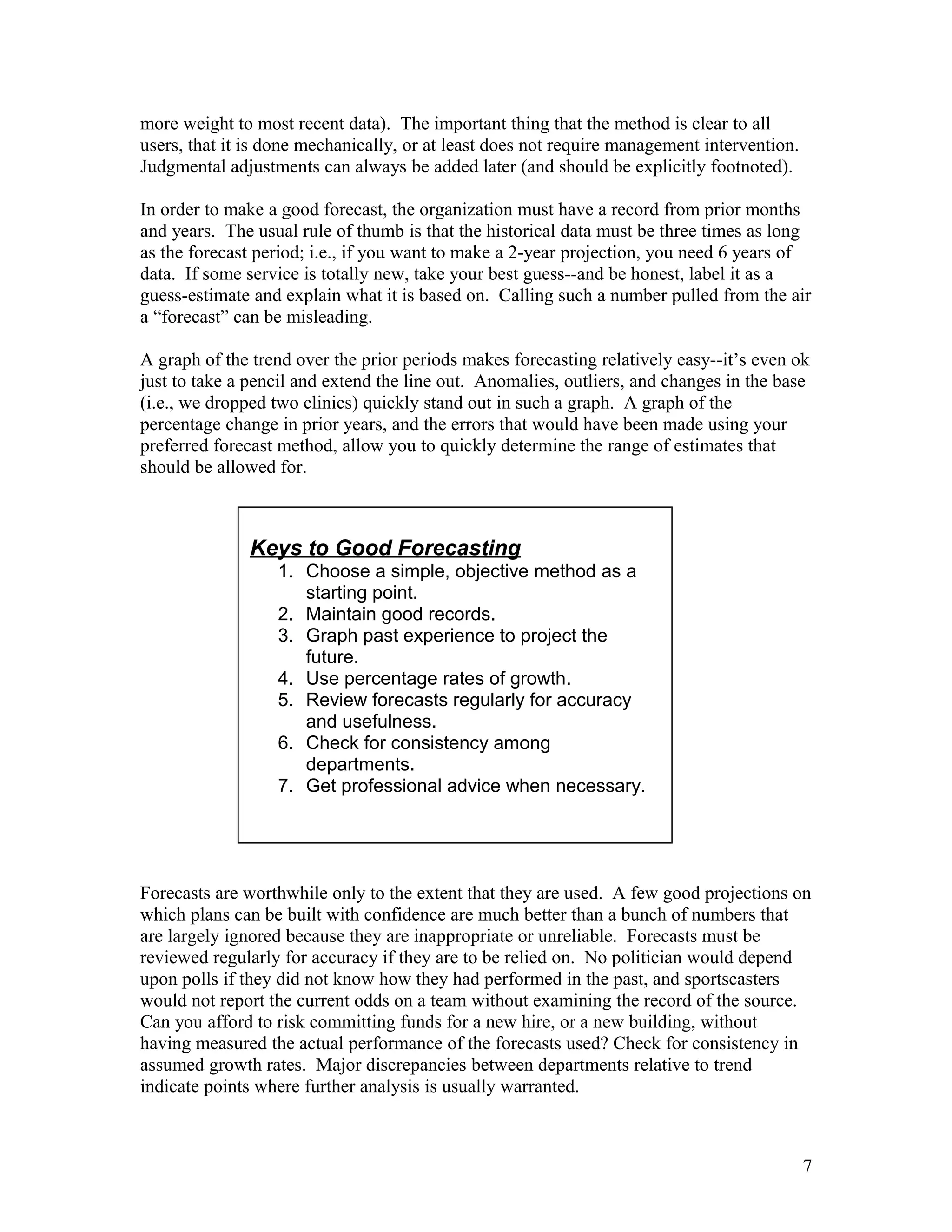 Forecasting Accuracy | DOC