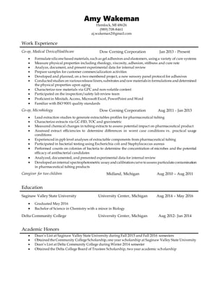 Amy Wakeman Resume | DOCX