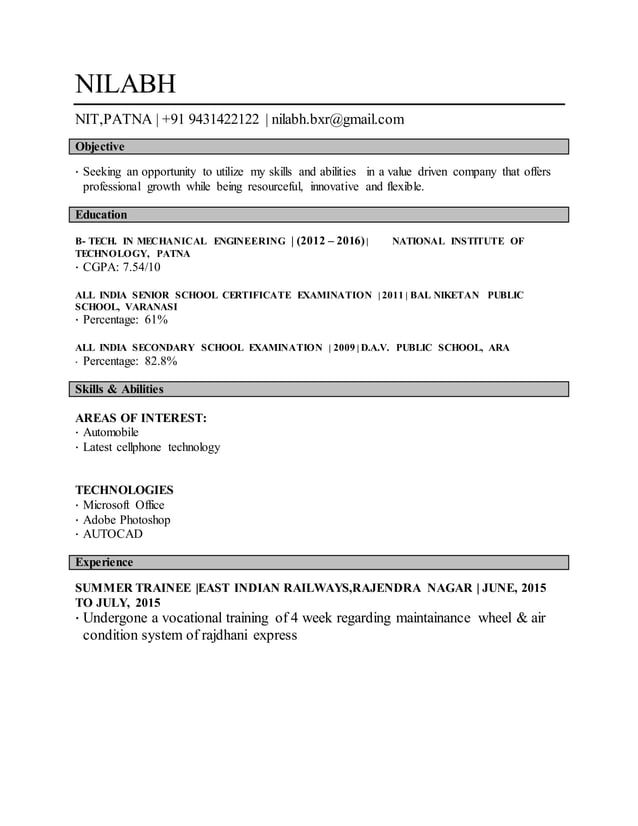 nilabh cv_1443766074682 | PDF