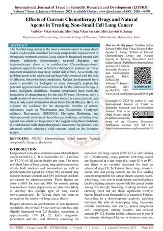 Effects of Current Chemotherapy Drugs and Natural Agents in Treating ...