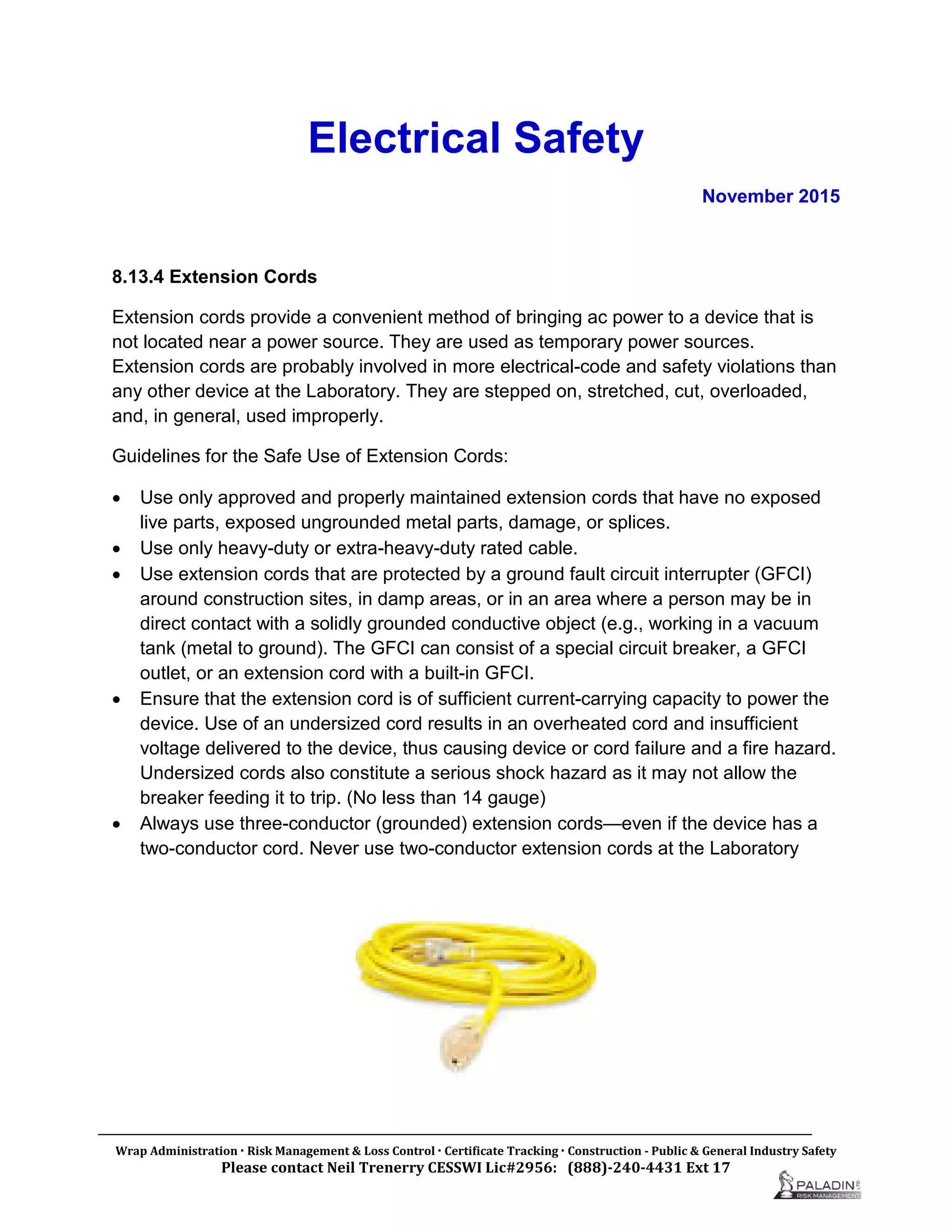 22 electrical safety | PDF | Home Appliances | Home & Garden