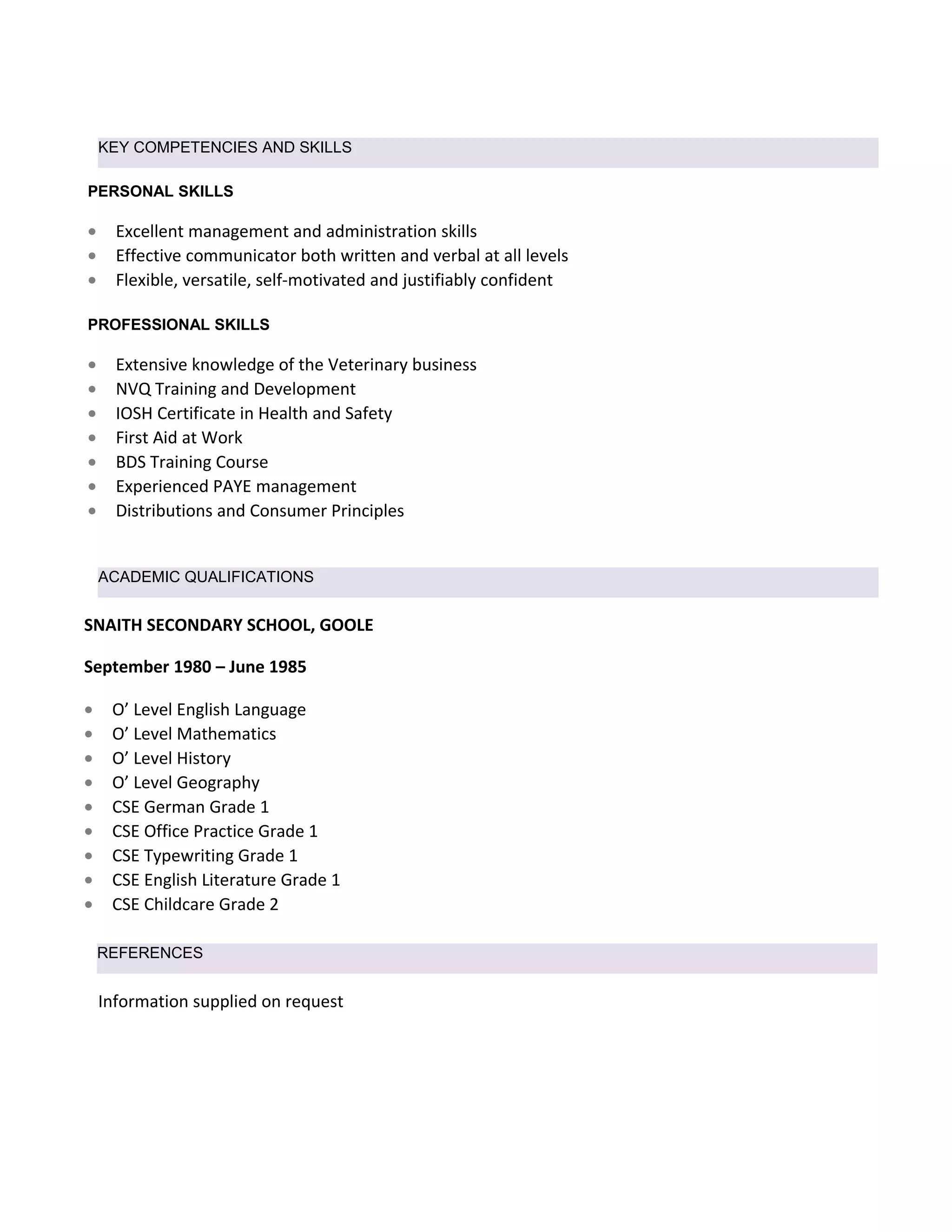swales cv | PDF