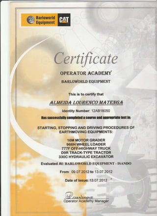 8 Heavy duty operator | PDF