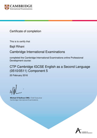 Certificate | PDF
