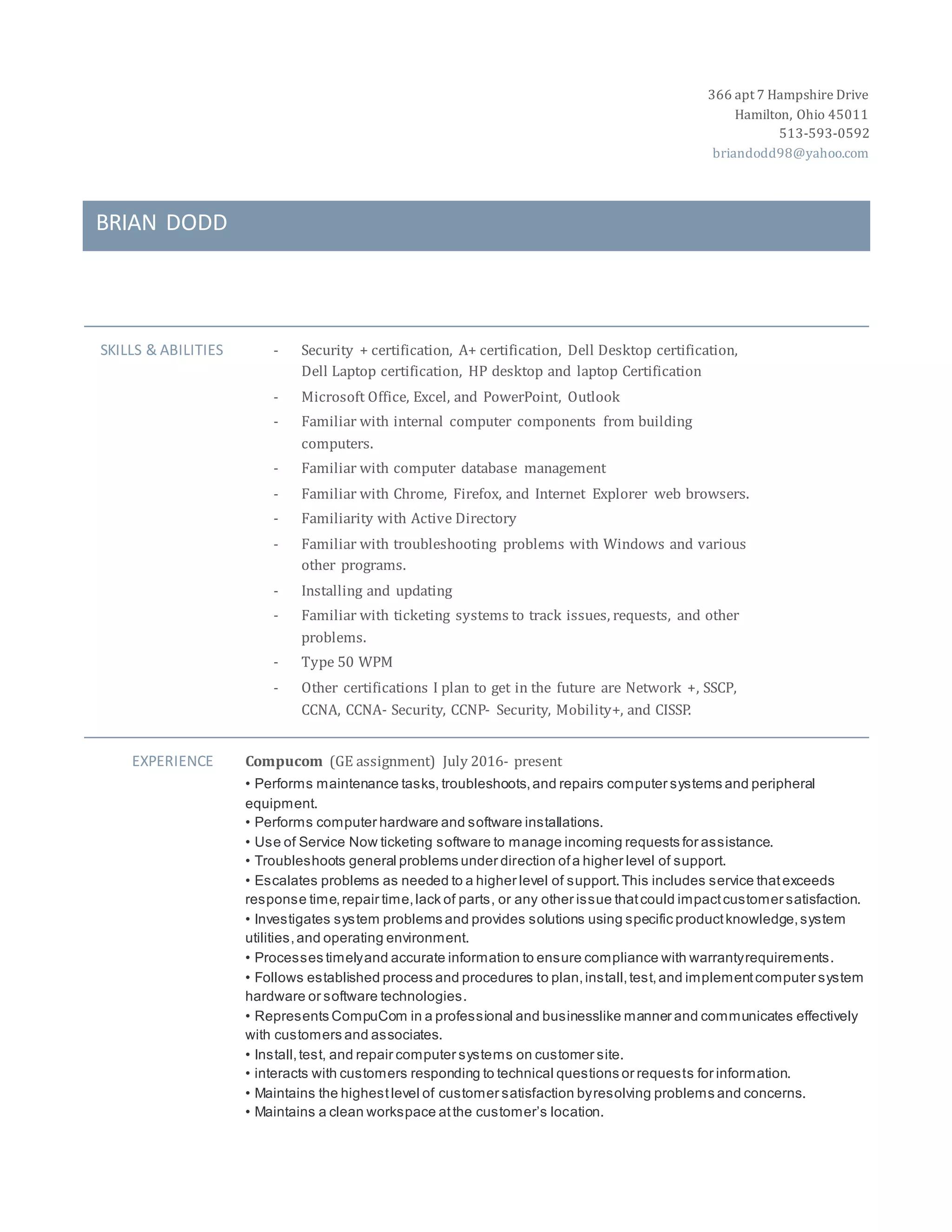 resume2.5 | DOCX