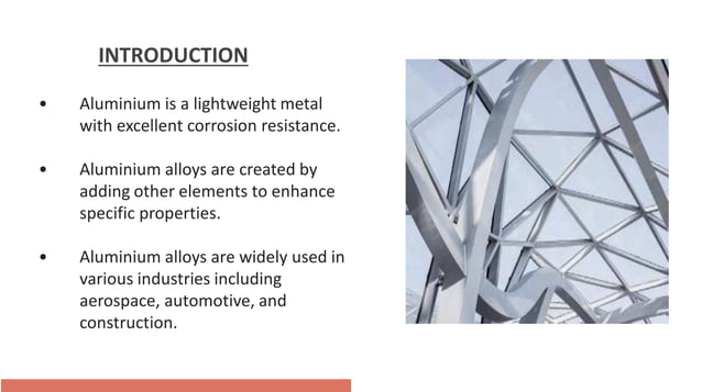 Aluminium and its alloy study about aluminium | PPT