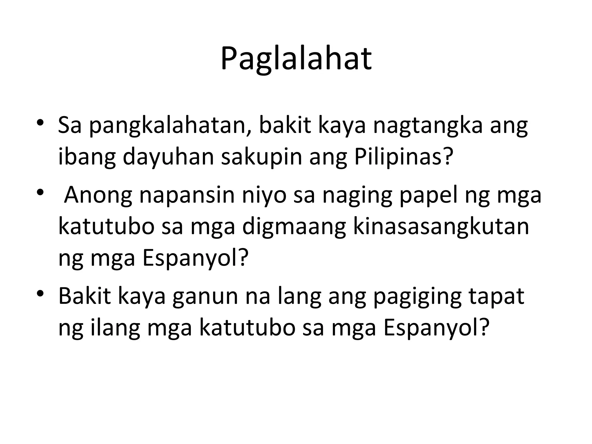 Hamon mula sa ibang dayuhan | PPT