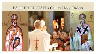 Holy Orders Lesson for kids | PPTX