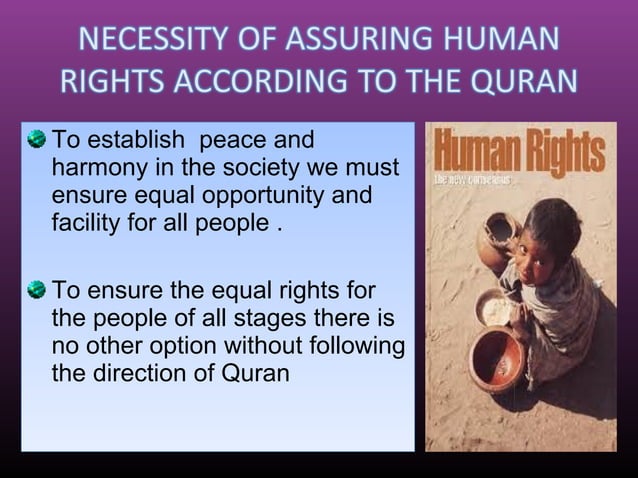 22 human rights in the qur'an (islam) | PPT