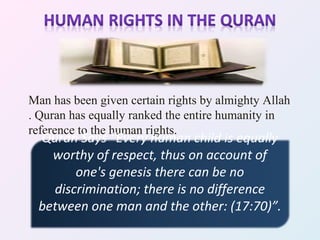 22 human rights in the qur'an (islam) | PPT