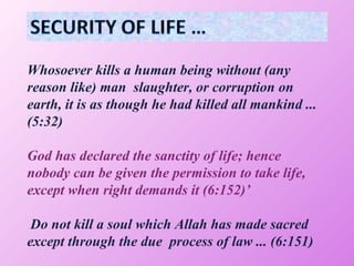 22 human rights in the qur'an (islam) | PPT