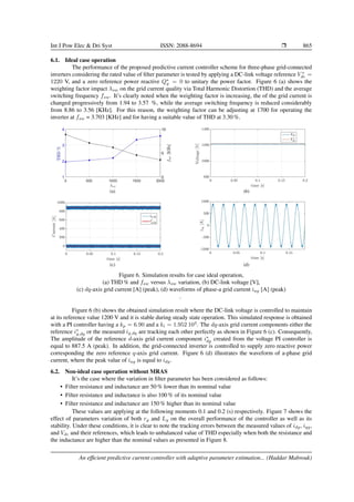 An efficient predictive current controller with adaptive parameter estimation in 3-ϕ inverter ...