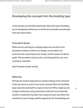 22 Ideas for Architectural Concepts - First In Architecture.pdf