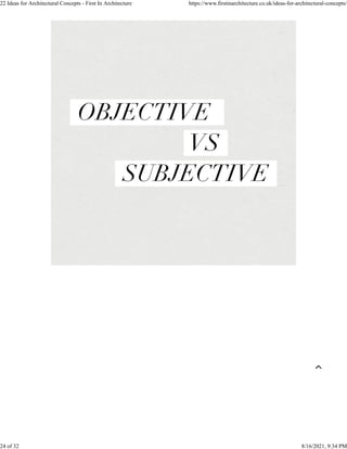 22 Ideas for Architectural Concepts - First In Architecture.pdf
