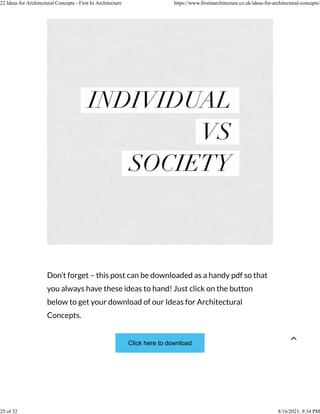 22 Ideas for Architectural Concepts - First In Architecture.pdf