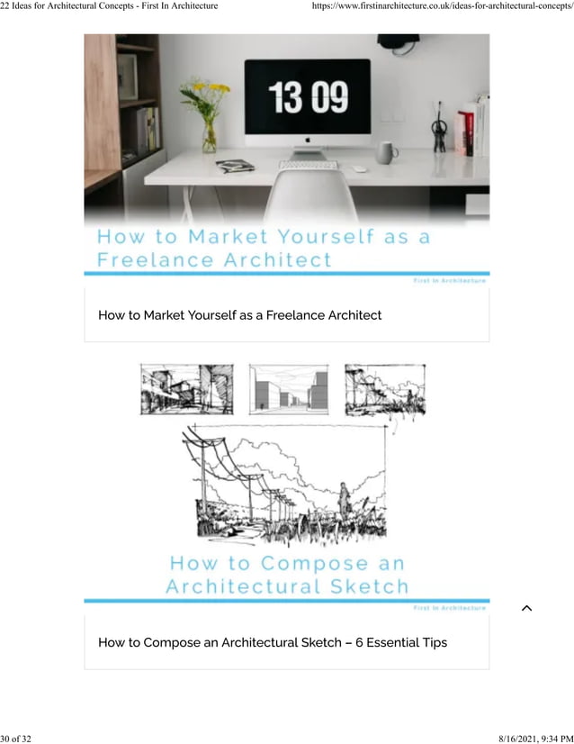 22 Ideas for Architectural Concepts - First In Architecture.pdf ...