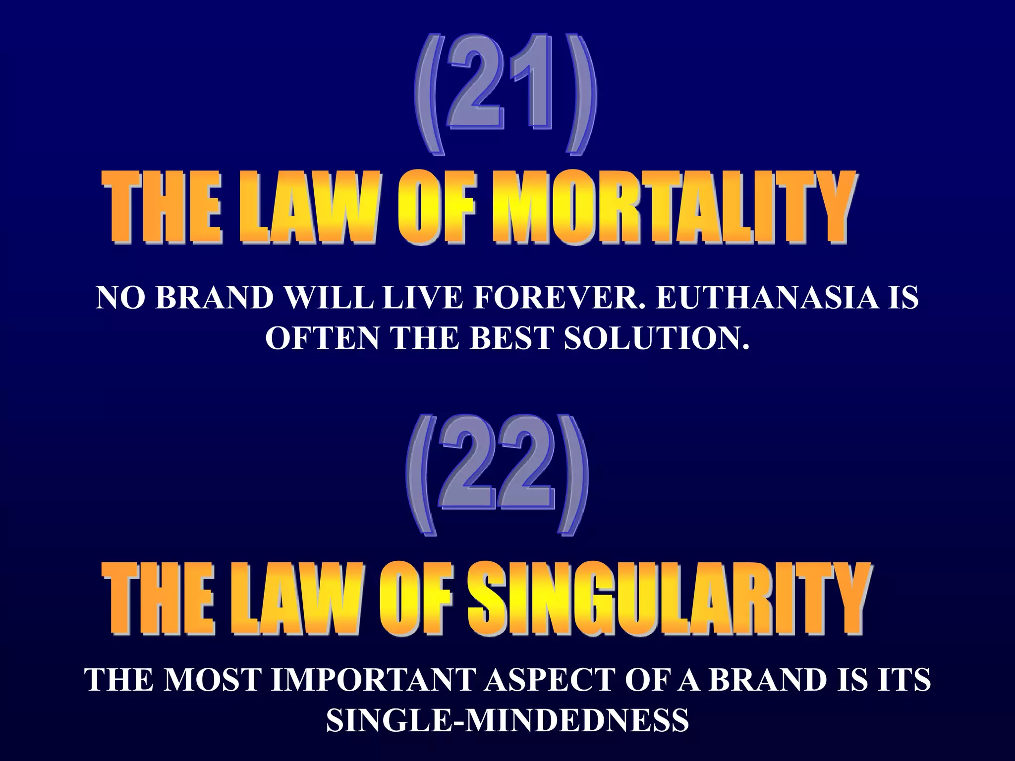 22 immutable law of branding.ppt