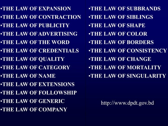 22 immutable law of branding.ppt