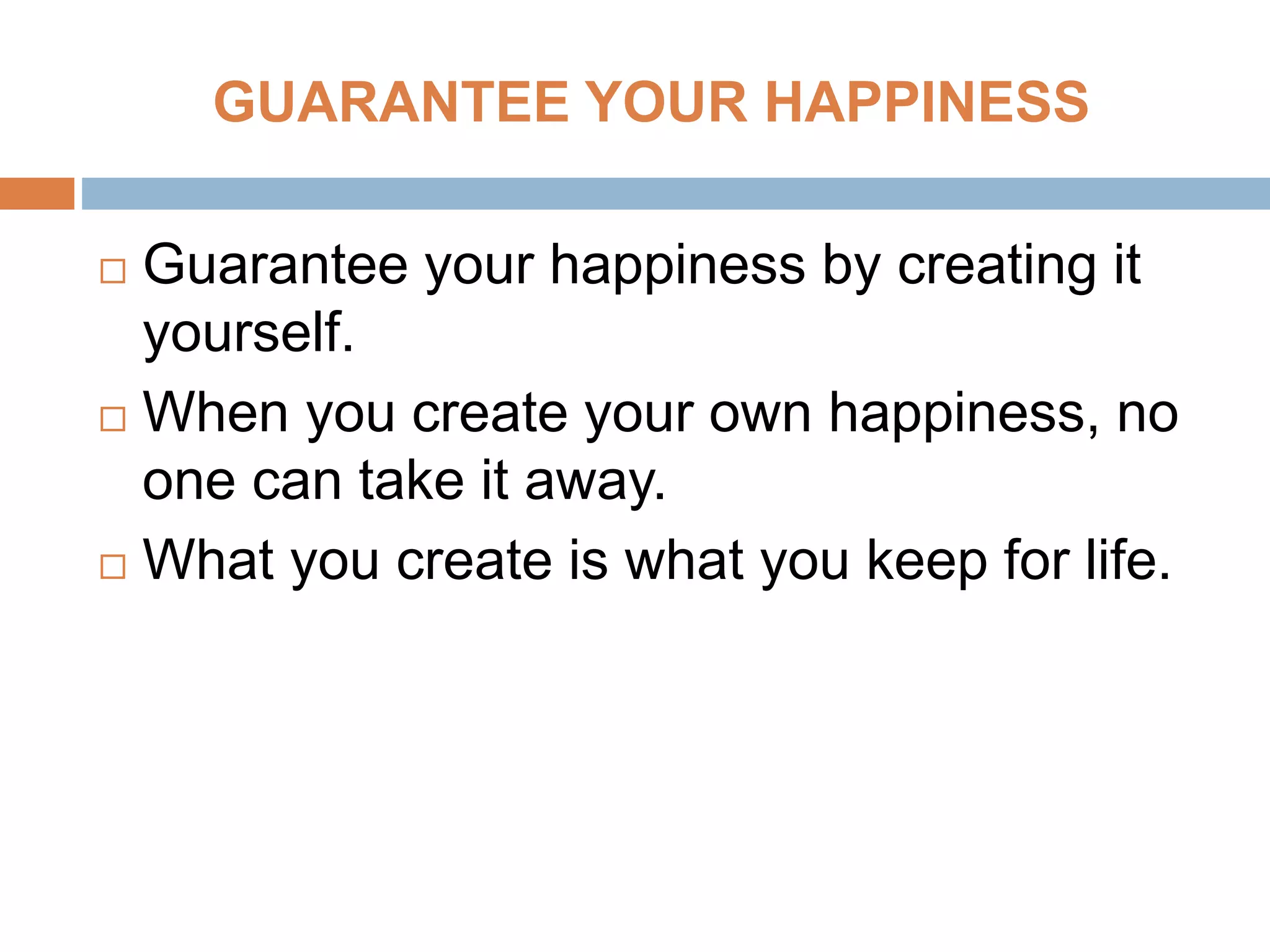 Increase your happiness to improve your mental health | PPT