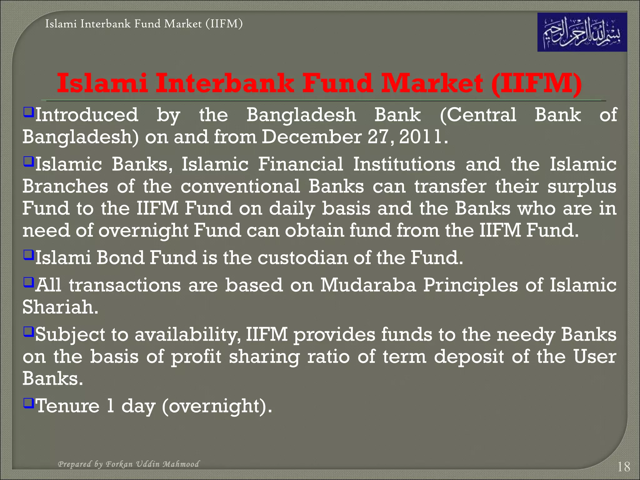 Islamic capital market & money market instruments in bangladesh | PPT