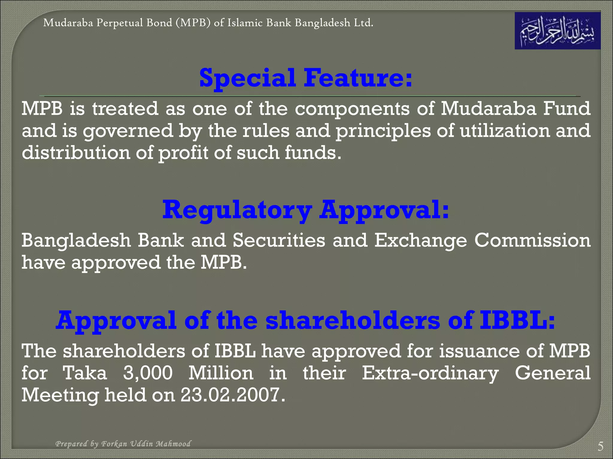 Islamic capital market & money market instruments in bangladesh | PPT