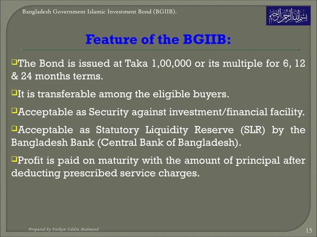 Islamic capital market & money market instruments in bangladesh | PPT