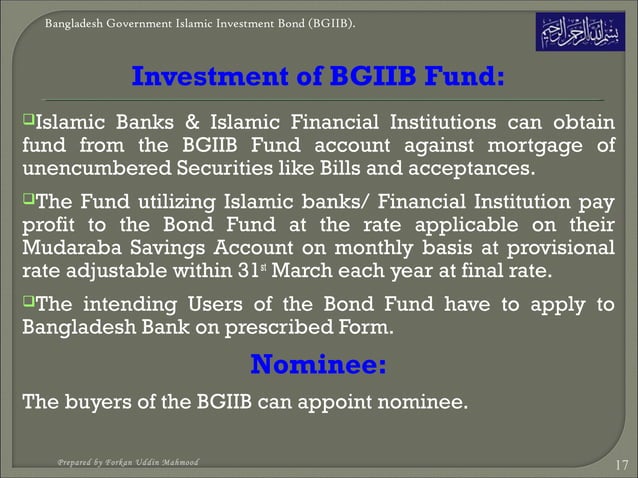Islamic capital market & money market instruments in bangladesh | PPT