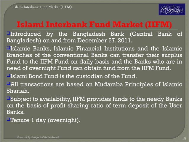 Islamic capital market & money market instruments in bangladesh | PPT