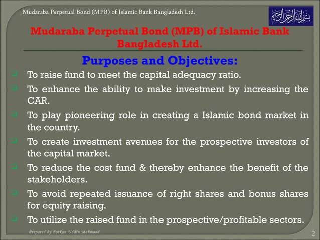 Islamic capital market & money market instruments in bangladesh | PPT