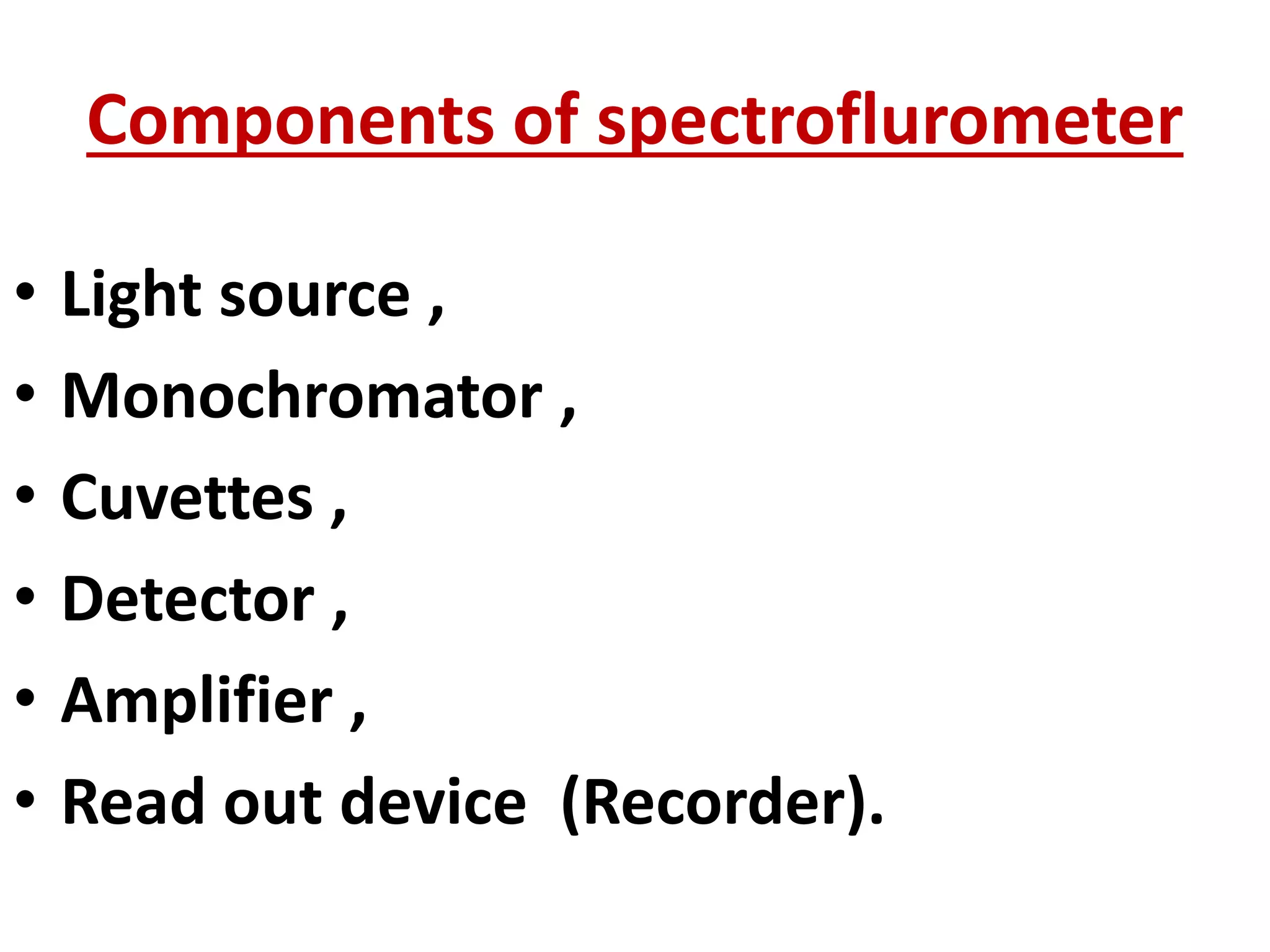 spectrofluorimetry ppt | PPTX
