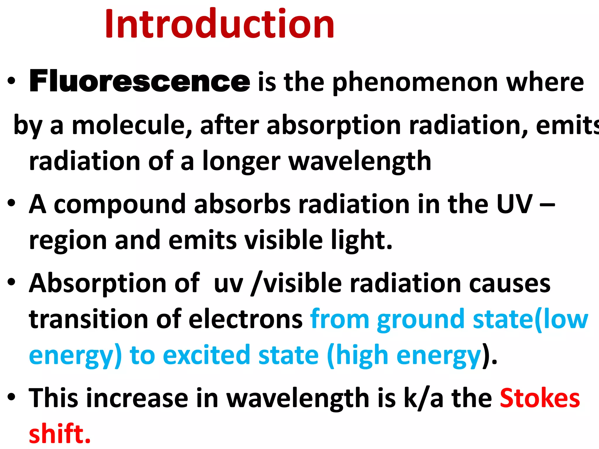 spectrofluorimetry ppt | PPTX
