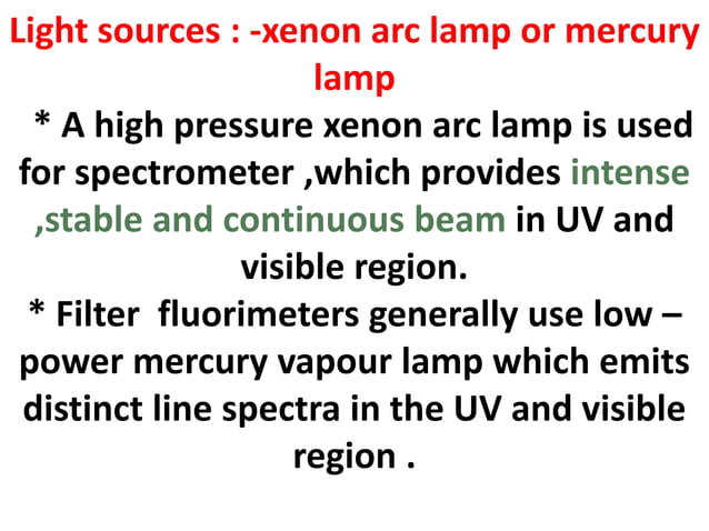 spectrofluorimetry ppt | PPTX | Chemistry | Science