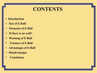 E-Ball Technology | PPT