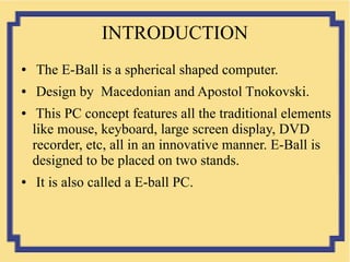 E-Ball Technology | PPT
