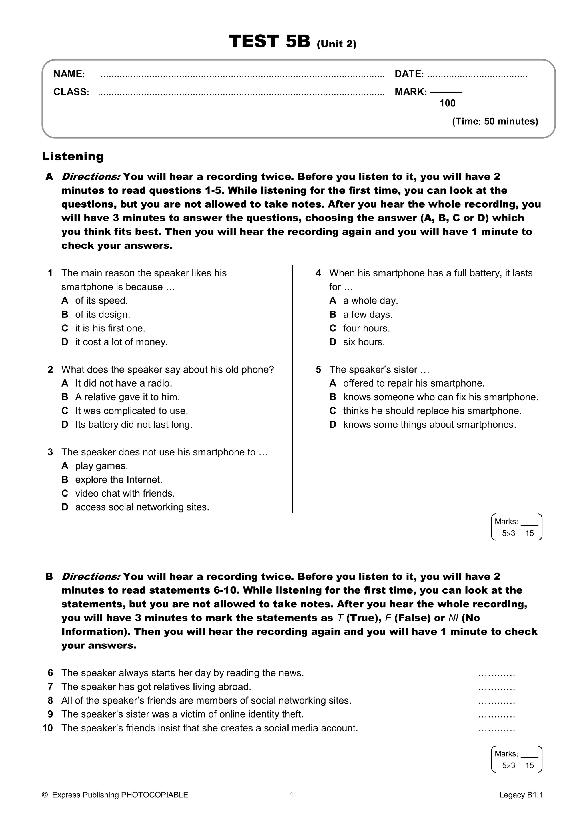 22 Legacy B1_1 Test 5B.doc