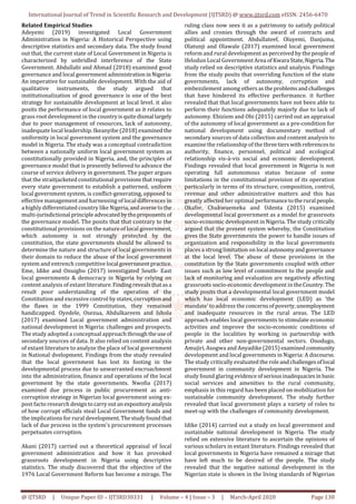 Local Government Reforms as Instrument for National Development in ...