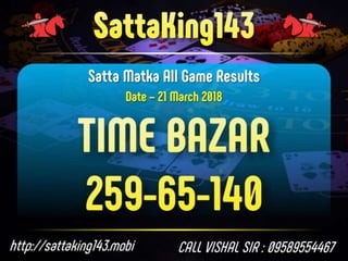 FIX SATTA MATKA TIPS | KALYAN MATKA | PPT