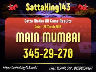FIX SATTA MATKA TIPS | KALYAN MATKA | PPT