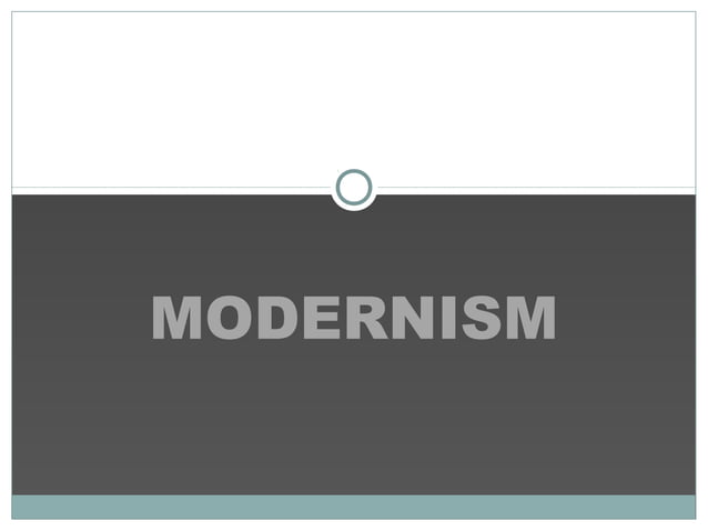 22 modernism | PPT