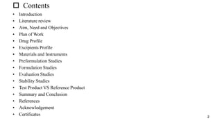 Formulation and Evaluation of immediate release tablet for treatment of ...