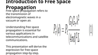 antenna and wave propagation presentation of one topic | PPTX