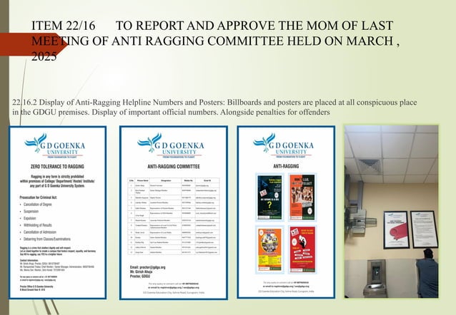22nd ACM-ANTI RAGGING report as per ugc guidelines.pptx