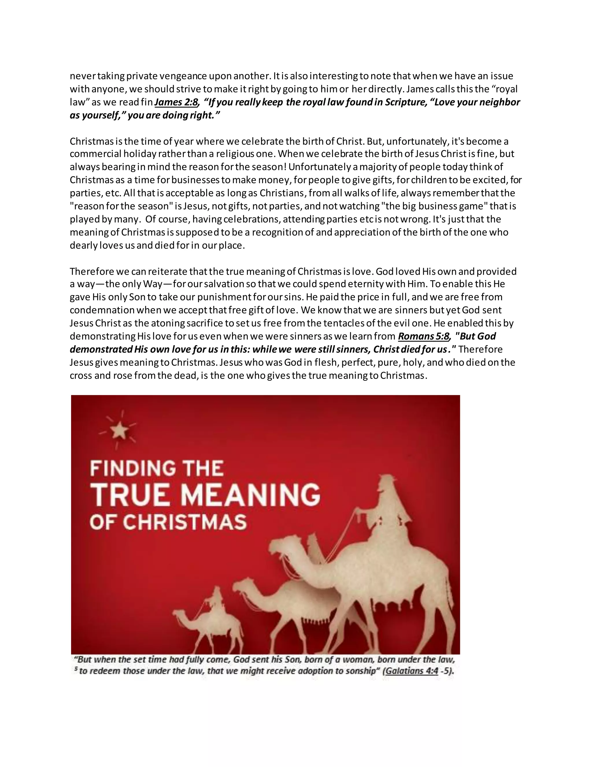 22nd December 2016 - What is the true meaning of Christmas | DOCX | Christianity | Religion ...