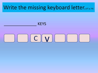 # 2 2nd gr.3 keyboard characters | PPTX
