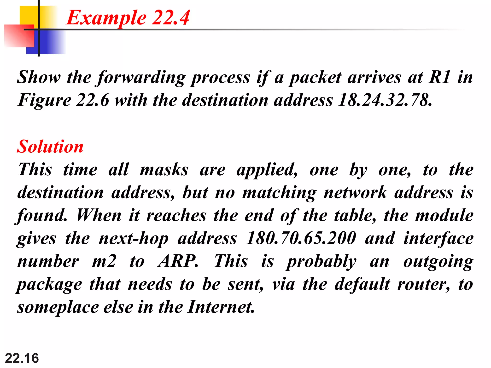 22 Network Layer_Delivery_forwarding_and_Routing | PPT | Internet | Computing