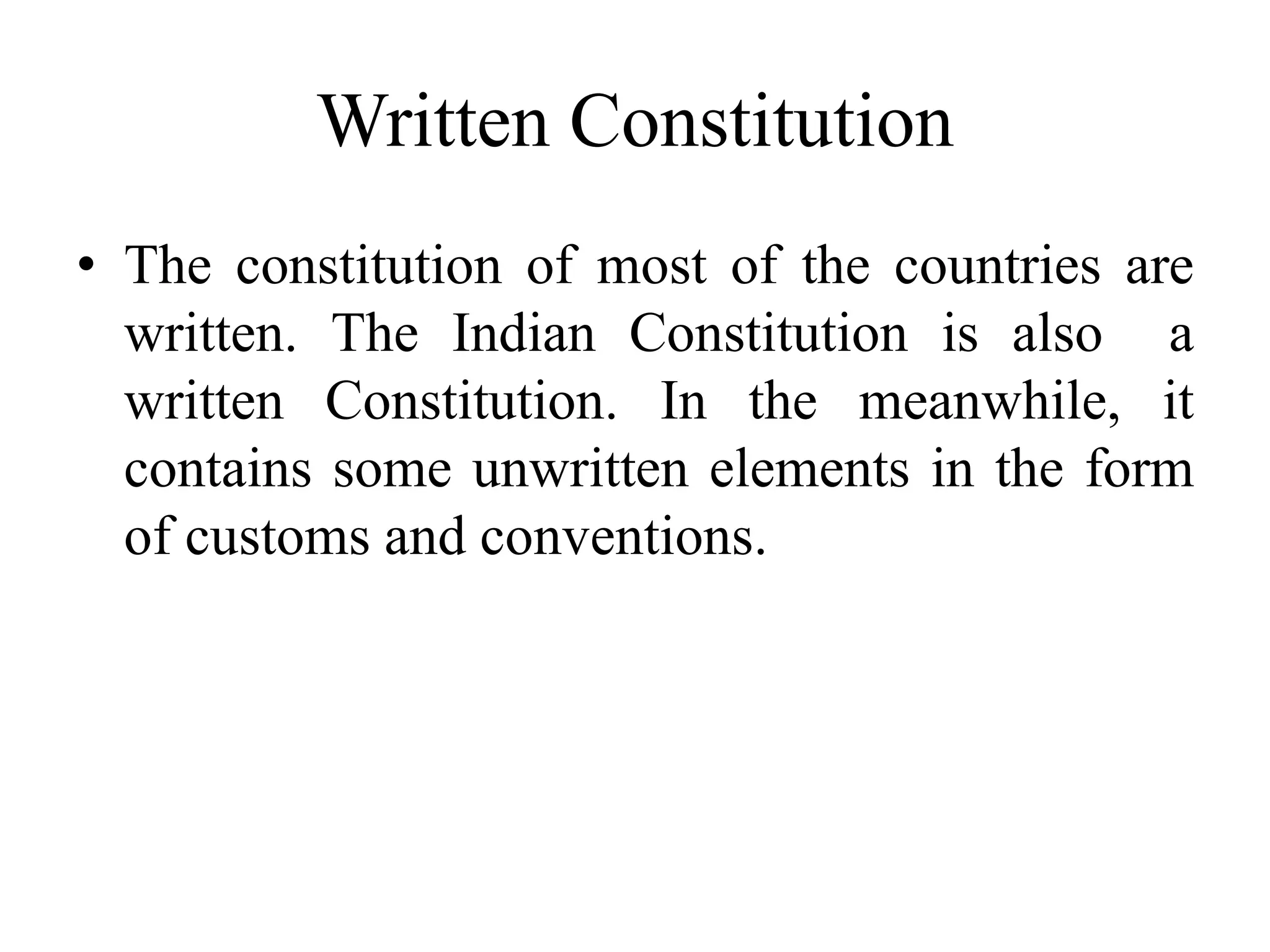 Salient features of constitution of India | PPTX
