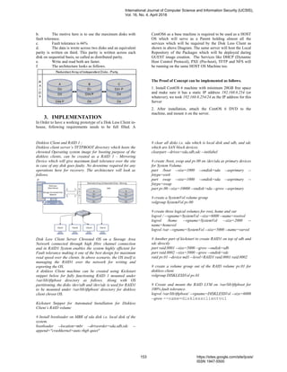 Data Redundancy on Diskless Client using Linux Platform | PDF